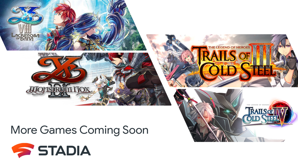 Ys, Trails of Cold Steel Games Coming to Stadia - RPGamer