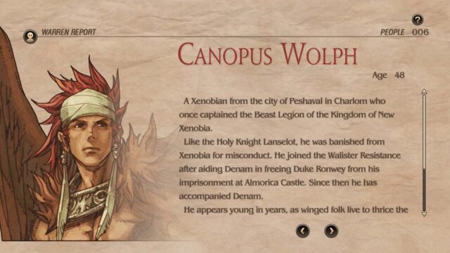 Tactics Ogre: Reborn Shows Warren Report, Side Content - RPGamer