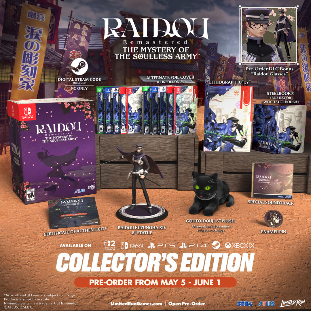 Raidou Remastered: The Mystery of the Soulless Army Collector's Edition Announced - RPGamer